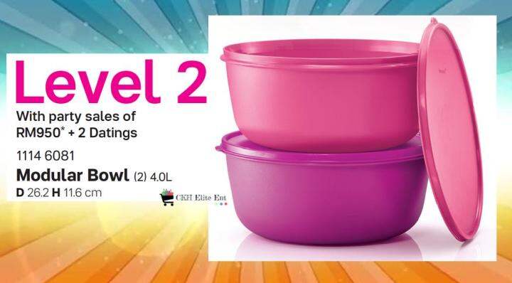 Tupperware Modular Bowl 4L | Lazada