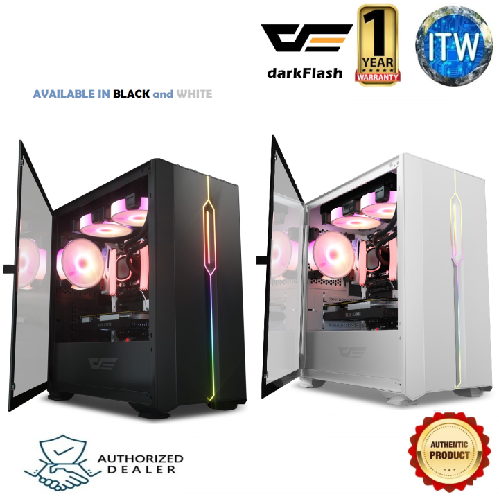 darkFlash DLM 23 Door Opening of Tempered Glass LUXURY M-ATX Gaming ...