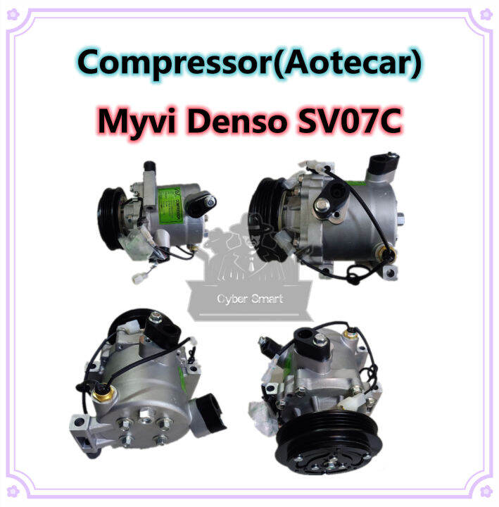 Compressor(Aotecar) Myvi 2005 - 2011 1.3 Denso (SV07C) | Lazada