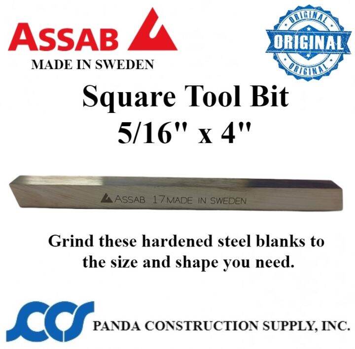 ORIGINAL ASSAB Square Tool Bit 5/16" x 4" | Lazada PH