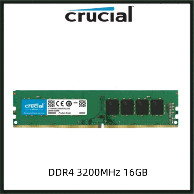 Crucial RAM 16GB DDR4 3200MHz Desktop Memory 1.2V DIMM Gaming Memory for Desktop | Lazada.co.th