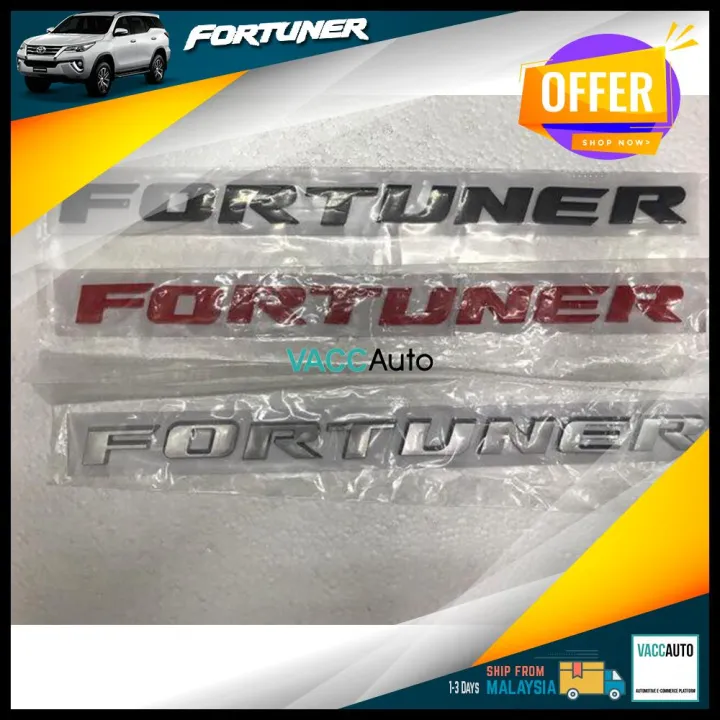 Toyota Fortuner 2016 - 2019 Front Emblem - Chrome | Lazada