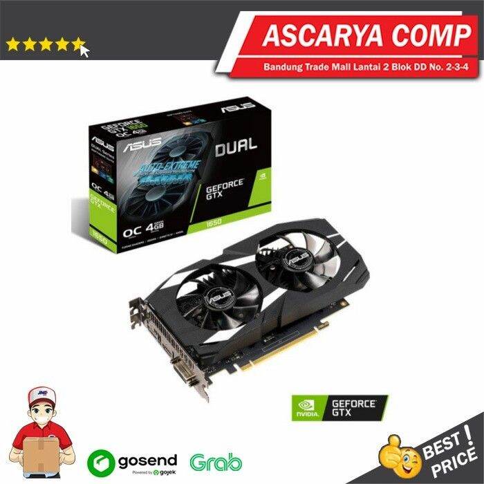 ASUS DUAL GEFORCE GTX 1650 OC EDITION 4GB GDDR5 / GTX 1650 4GB | Lazada Indonesia