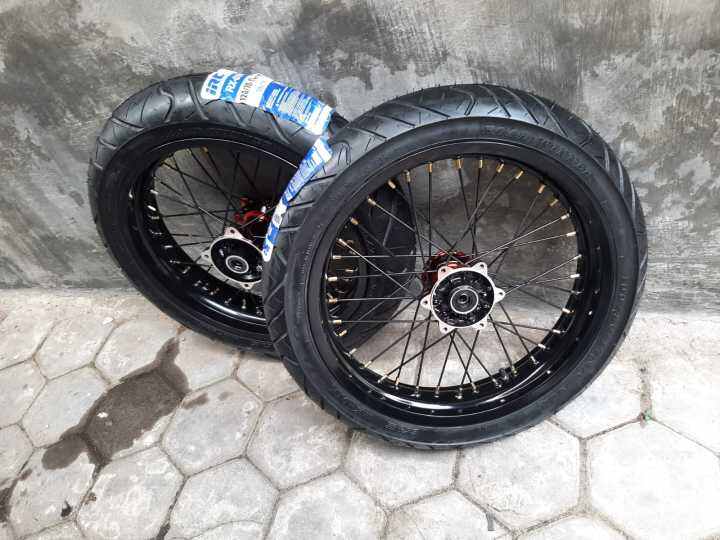 Ban Supermoto Kawasaki KLX 150 Series Roda SUMO D-Tracker 150 Ban IRC ...