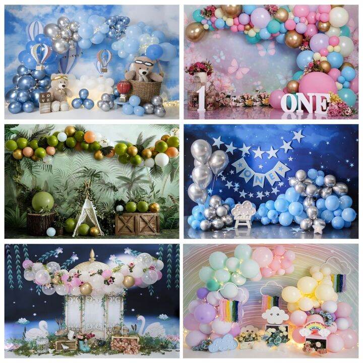 First Birthday Cake Smash Backdrops Boy Photography Background 1st ...