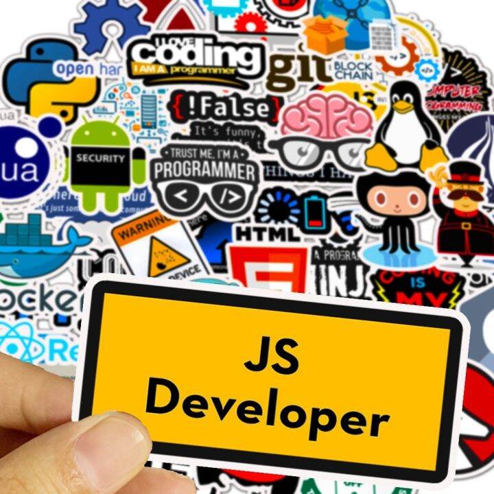 【HOT】 10/50pcs Programmer Language Stickers C JAVA Python Laptop ...