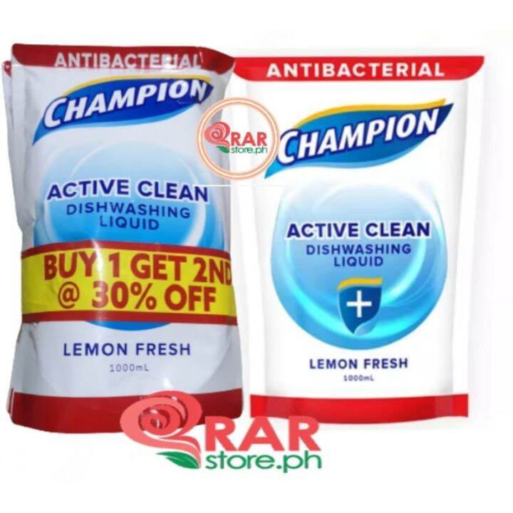 Champion Dishwashing Liquid 1000ml (2 pcs) | Lazada PH