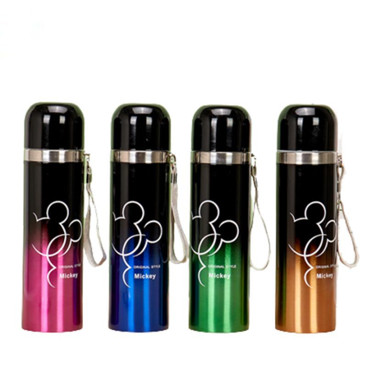 Botol Termos Unik Warna Gradasi Hitam Dengan Motif Mickey Mouse Lucu ...