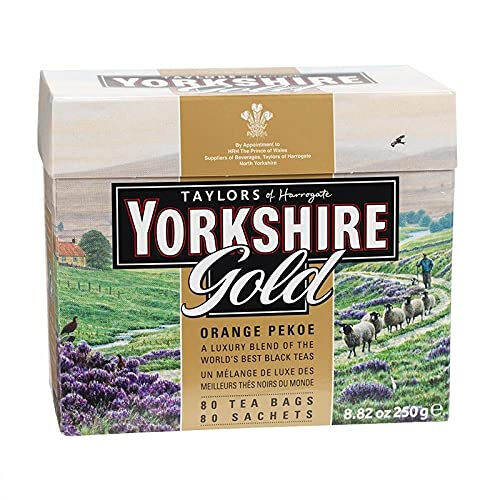 Yorkshire Tea Taylors of Harrogate Yorkshire Gold, 80 Teabags, (Pack of ... Yorkshire Tea Taylors of Harrogate Yorkshire Gold, 80 Teabags, (Pack of ...