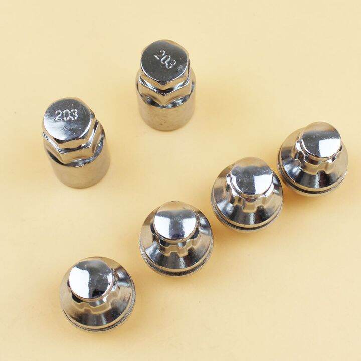LARBLL Car Chrome Anti-theft Wheel Screw Bolt Lock Nut Key Adapter fit ...