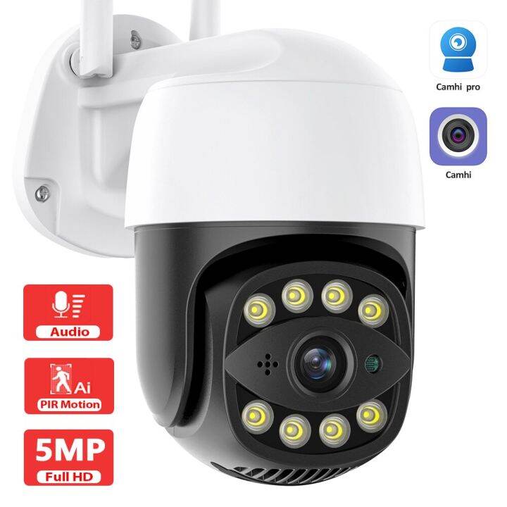 5MP HD IP Camera 1080P Outdoor PTZ Wireless Security Camera CCTV Video ...
