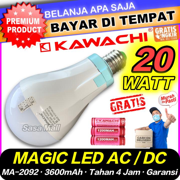 [COD] Magic LED Bola Lampu Emergency AC / DC MA-2092 Daya 20 Watt ...