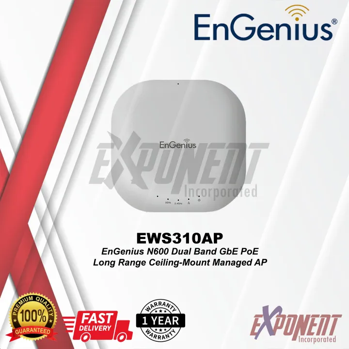 EWS310AP - EnGenius N600 Dual Band GbE PoE Long Range Ceiling-Mount ...