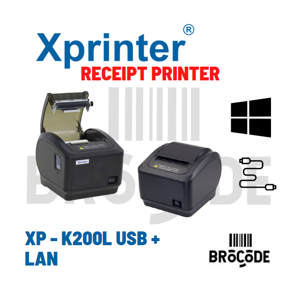 Xprinter XP-K200L USB + LAN THERMAL RECEIPT PRINTER 80mm POS RECEIPT PRINTER | Lazada PH