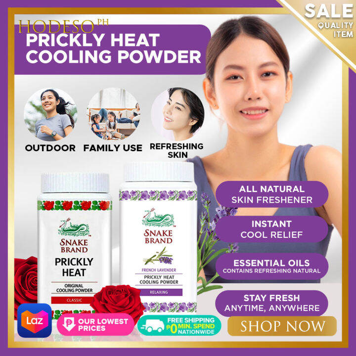 Hodeso Snake Brand Cooling Powder The Original Classic Flavor for Heat ...
