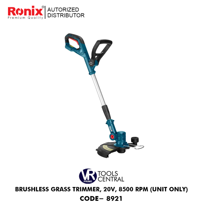 Ronix by VR Prime - Brushless Grass Trimmer, 20V, 8500 RPM (UNIT ONLY ...