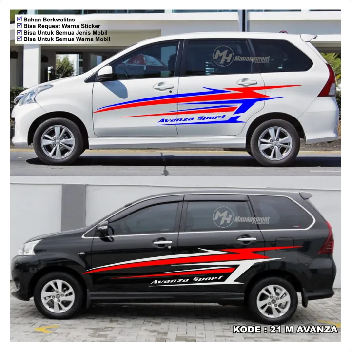 Sticker Striping Cutting Stiker Avanza Sport Toyota Trd Xenia | Lazada ...