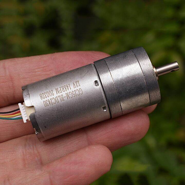 370 24mm BLDC Brushless Motor 12V 139RPM Slow Speed Double Ball ...