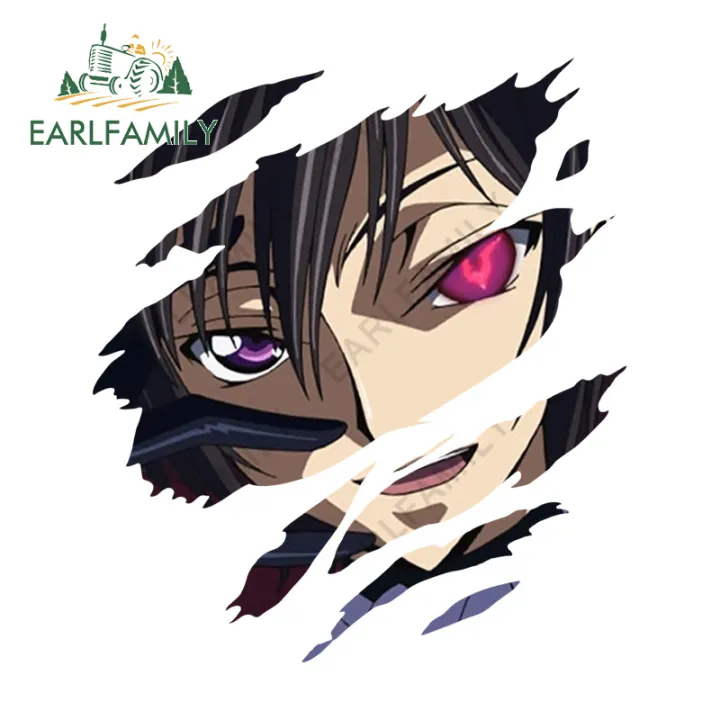EARLFAMILY 13cm x 11.5cm for Code Geass Anime Car Accessories Stickers ...