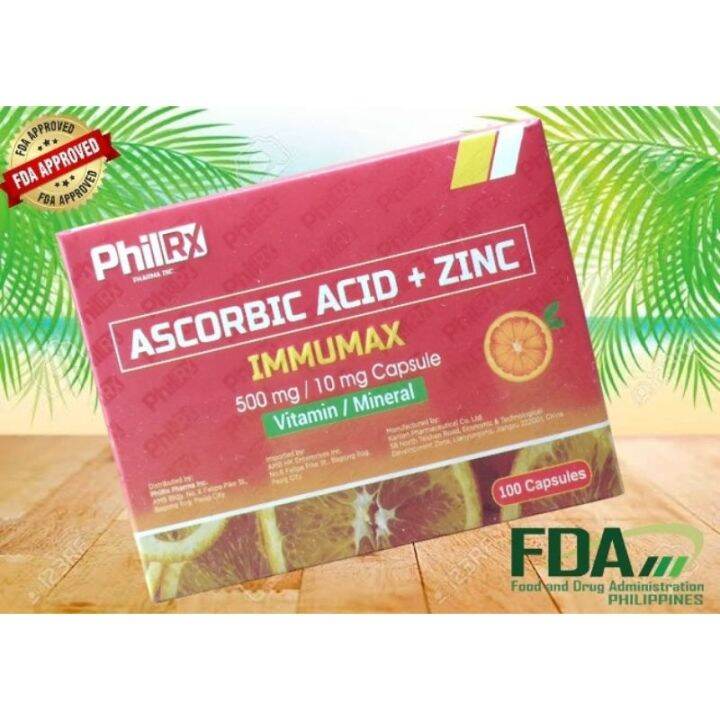 IMMUMAX Ascorbic Acid Zinc 100 Capsules | Lazada PH