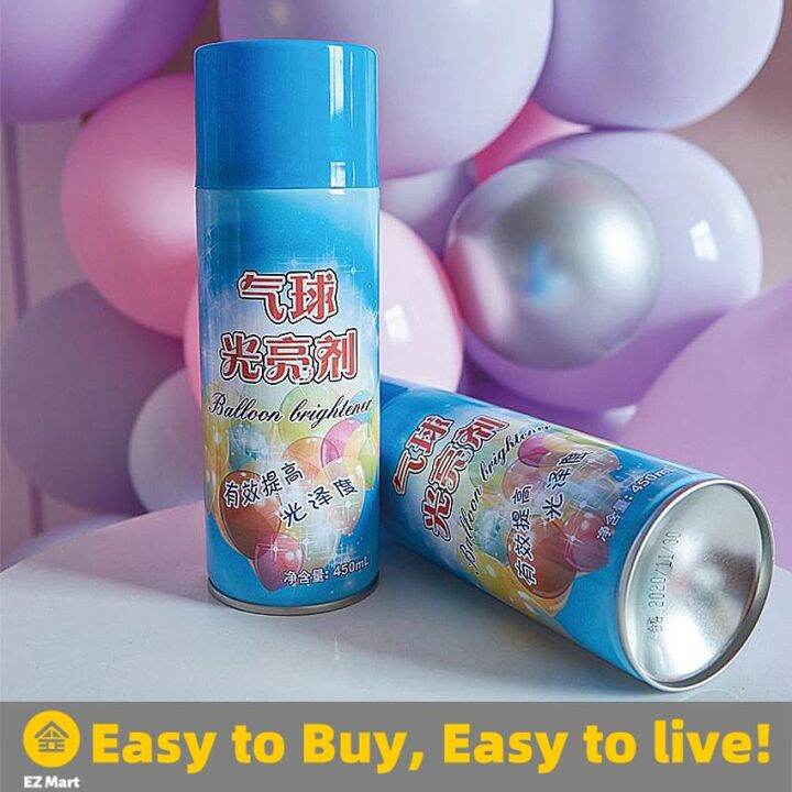 【Fast Shipping】 Balloon Shine Spray Can 450ml Birthday Party Balloon ...