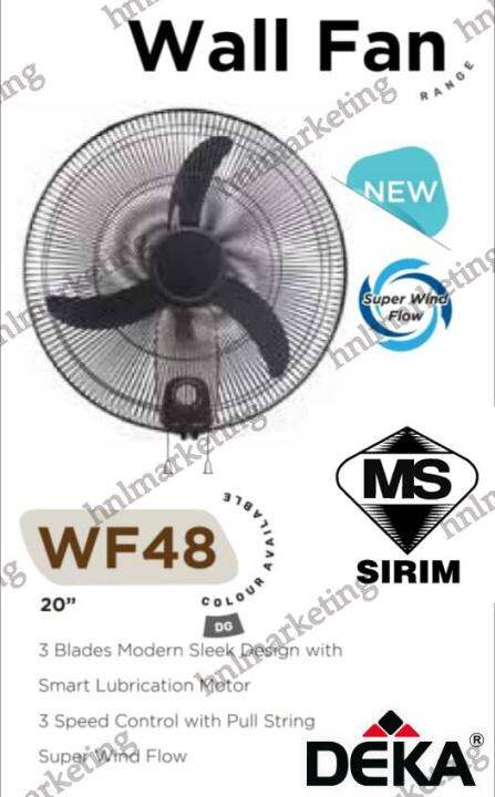 DEKA WALL FAN 20 INCH SIRIM | Lazada