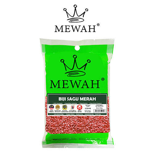 Mewah Biji Sagu Merah 350g/ Mewah Red Sago 350g | Lazada