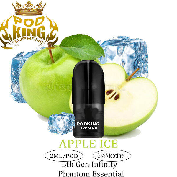 LEGIT POD KING SUPREME RELX 5TH GEN INFINITY PHANTOM (APPLE ICE) SINGLE ...