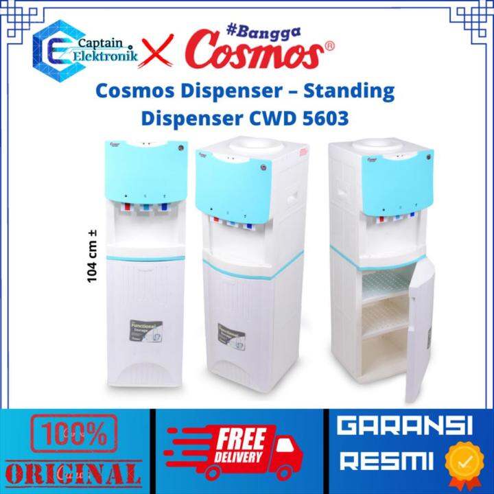 DISPENSER GALON ATAS 3 KRAN COSMOS CWD-5603 CWD 5603 PANAS DINGIN ...