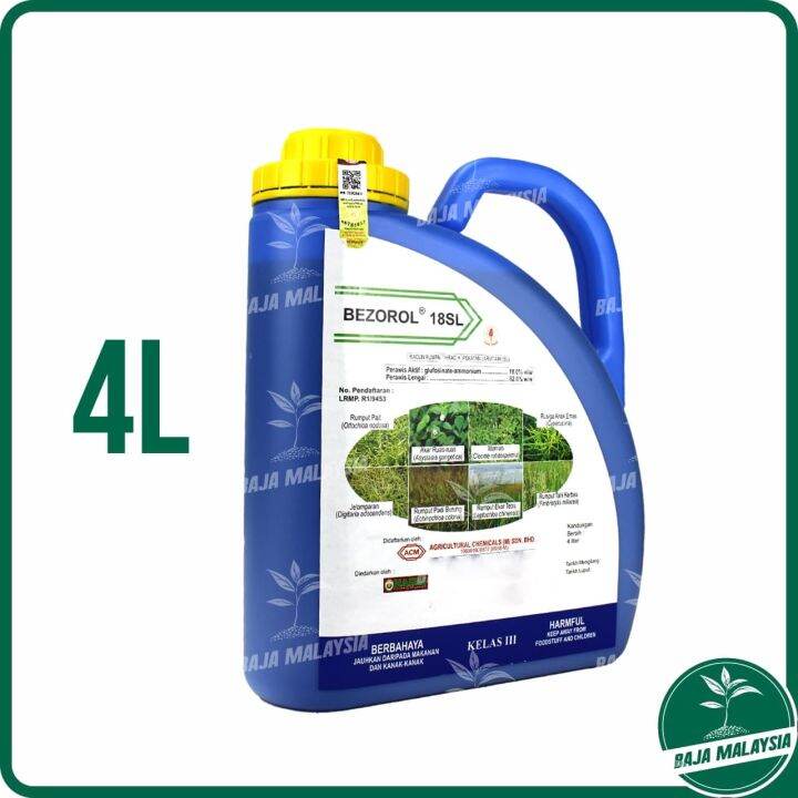 ACM Bezorol 18SL 4 Liter Glufosinate-Ammonium 18% Herbicide Grass ...