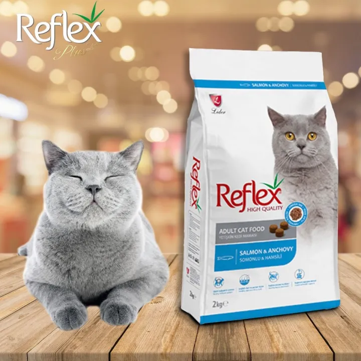2kg REFLEX High Quality Adult Cat Food with Salmon & Anchovy | Lazada