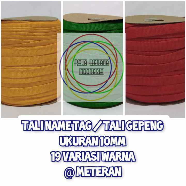 Tali Name Tag / Tali ID Card / Tali Gepeng 19 variasi warna - Meteran ...