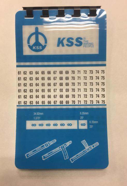 KSS SELF ADHESIVE WIRE MARKERS BOOKLET TYPE WMB-4 | Lazada PH