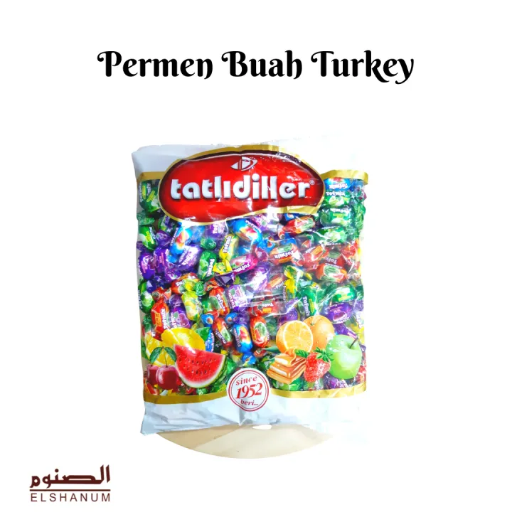Permen Buah Original khas Turkey premium 1kg / permen seger manis asli ...