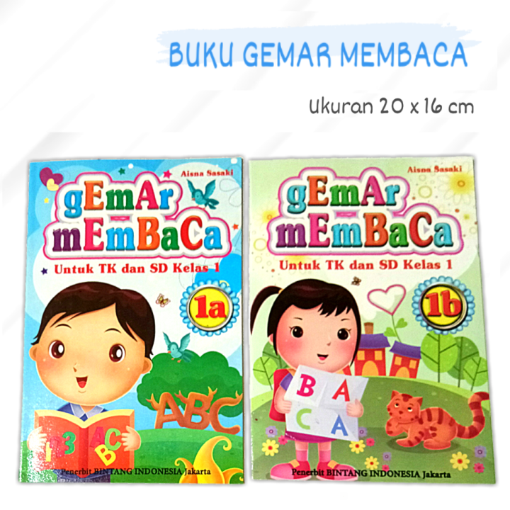 BUKU GEMAR MEMBACA 1A DAN 1B - PAKET HEMAT 2 BUKU | Lazada Indonesia