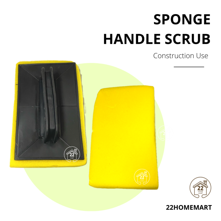 Yellow Sponge Scrub Trowel with HANDLE Span Plaster Span Simen Kuning ...