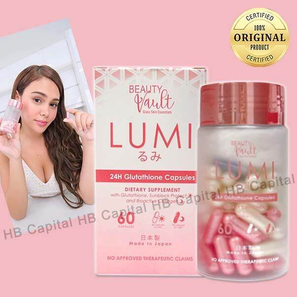 Lumi 24H Skin Whitening Glutathione Capsules by Beauty Vault 60 Capsules 100% ORIGINAL | Lazada PH