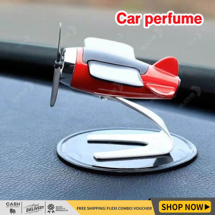 Solar Car Decoration Rotating Small Aircraft Aromatherapy Car High-End ...