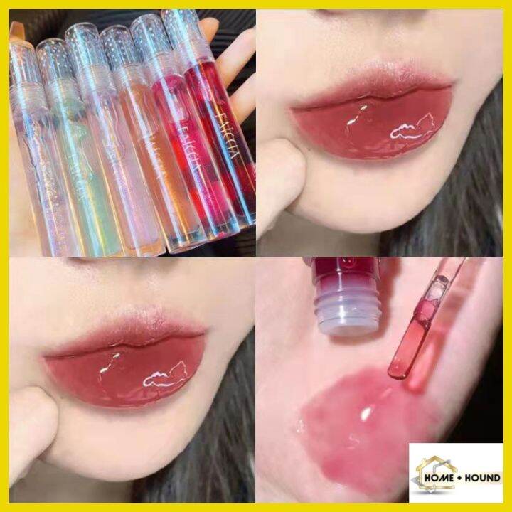 Home+Hound Lip Oil Gloss Shiny Clear Glitter Mirror Water Lip Gloss Lip Glaze Transparent ...