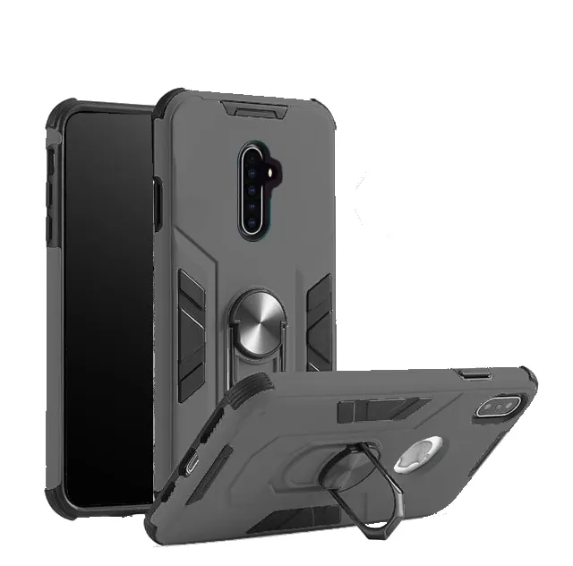 Oppo Reno 2F Tech Armor Case with Ring Stand (Grey) | Lazada PH
