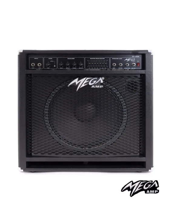 MEGA GL100B 1x15'' 100-Watt Combo Bass Amplifier with Tweeter & 7-Band ...