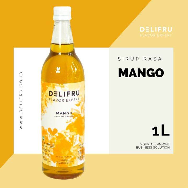 DELIFRU Mango Syrup 1 Liter - Sirup Mangga Premium | Lazada Indonesia