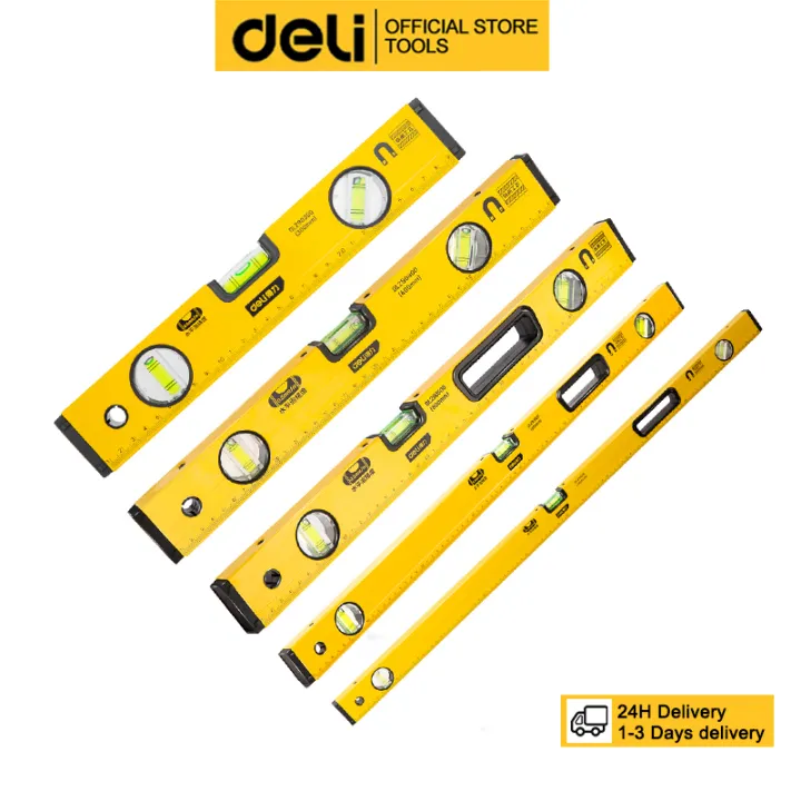 Deli Spirit Levels #400mm #500mm #800mm EDL290400 EDL290500 EDL290800 ...