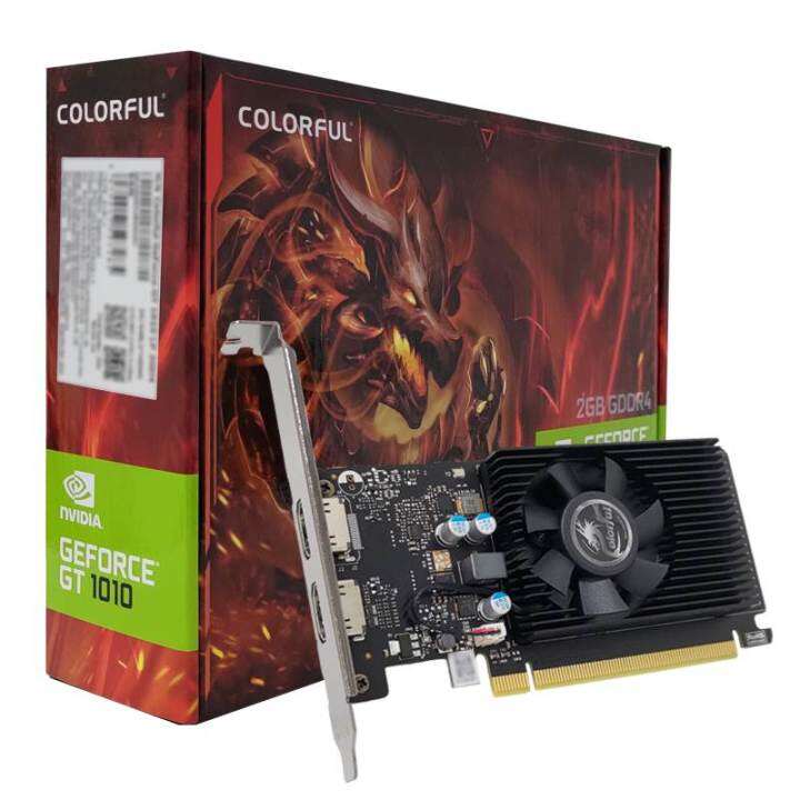 1ใหม่ที่มีสีสัน Geforce Gt 1010 Lp 2gd 4การ์ดจอ Gt1010 2gb Gp108 14nm