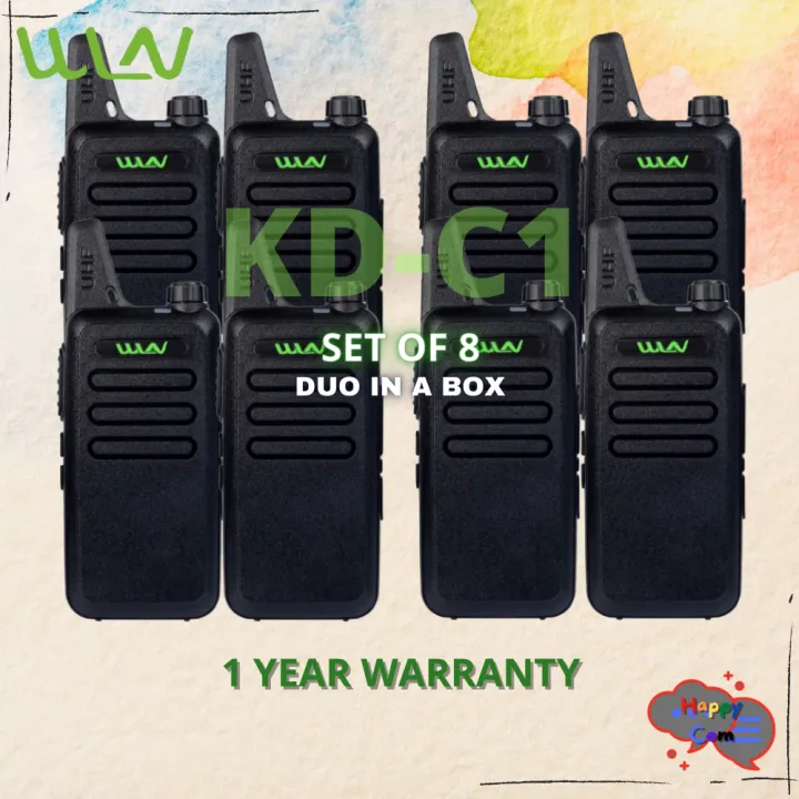 WLN KDC1 KD-C1 Mini Walkie Talkie UHF 400-470mHz with USB Charger with ...