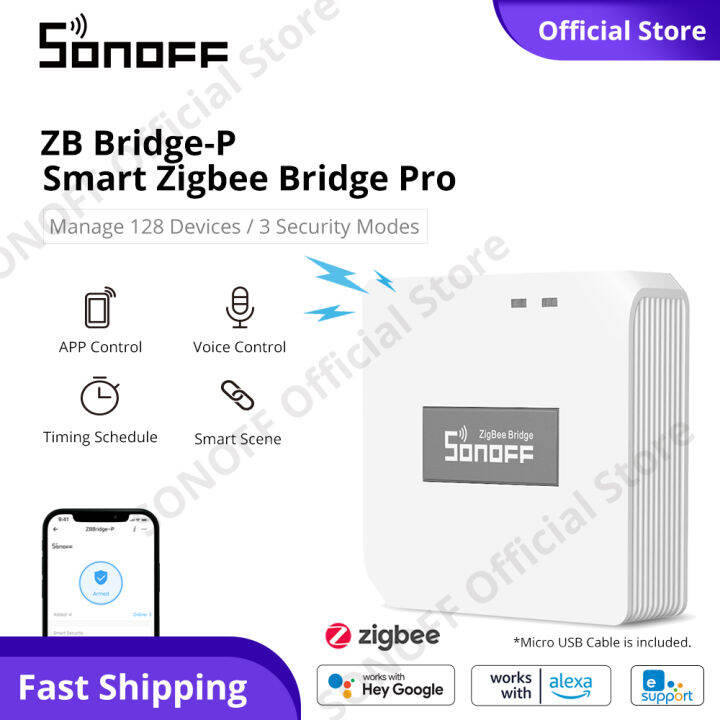 SONOFF ZB Bridge-P Zigbee Bridge Pro Smart Zigbee Gateway Hub Wi-Fi & Zigbee 3.0 Dual-protocol ...