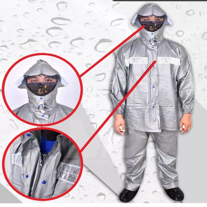 Titanium Raincoat Makapal Kapote Popular Motorcycle Unisex Waterproof ...