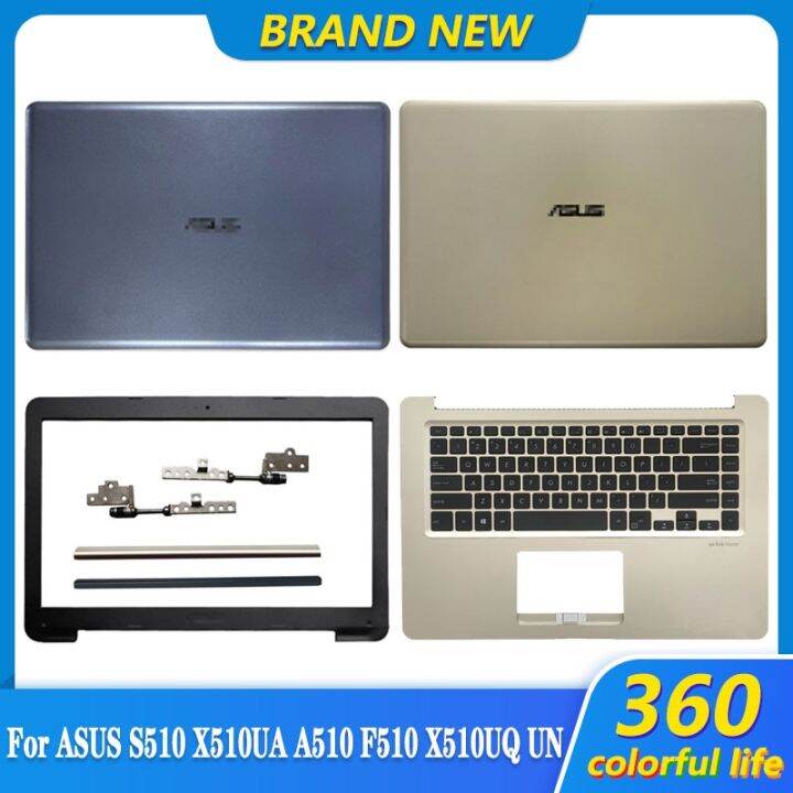 แล็ปท็อปใหม่ LCD ด้านหลัง/ด้านหน้า/บานพับสำหรับ ASUS VivoBook S510U ...