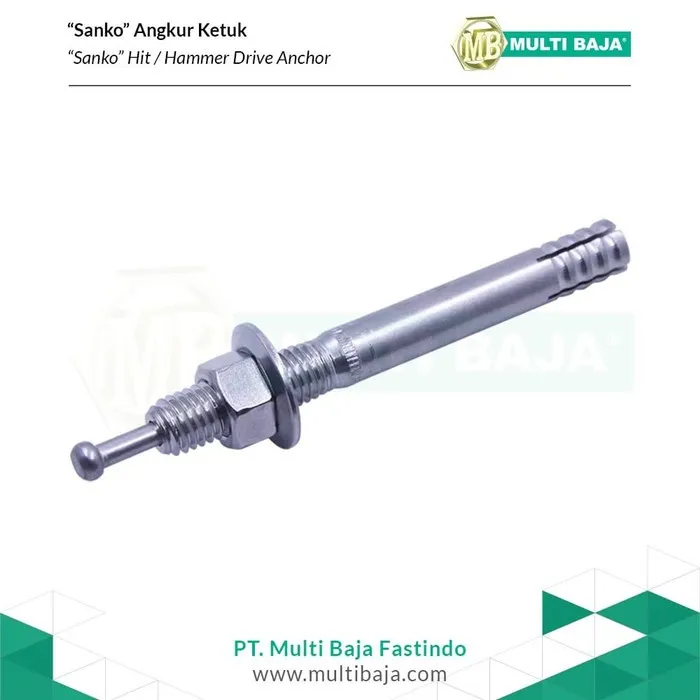 Angkur Ketuk / High Anchor "Sanko" Besi M16 x 120 / Hit Anchor | Lazada ...
