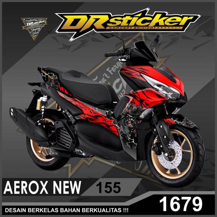 Stiker Costum Decal Aerox 155 full body Lis Variasi Motor Aerox Desain ...